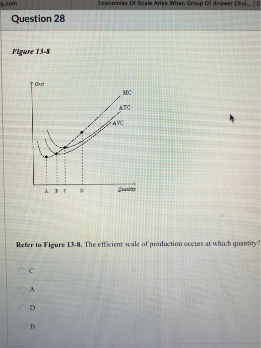 Solved 9.com Economies Of Scale Arise When Group Of Answer | Chegg.com