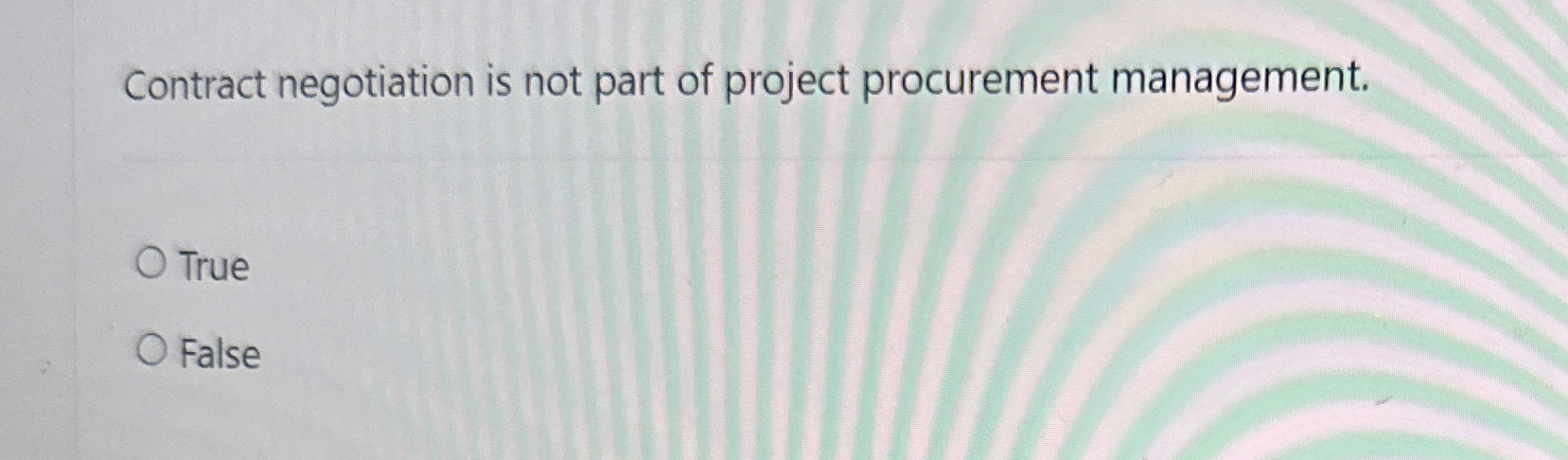 Solved Contract negotiation is not part of project | Chegg.com