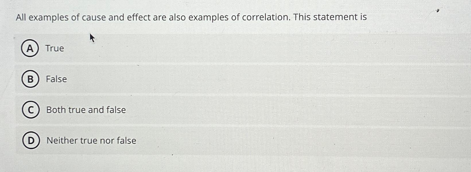 Solved All examples of cause and effect are also examples of | Chegg.com