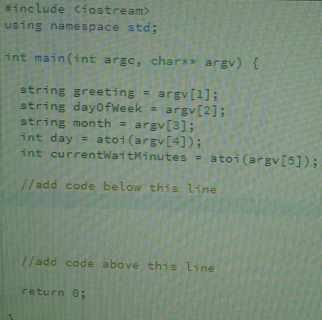 Solved #include 3 ostream> using namespace sto, int main(int | Chegg.com