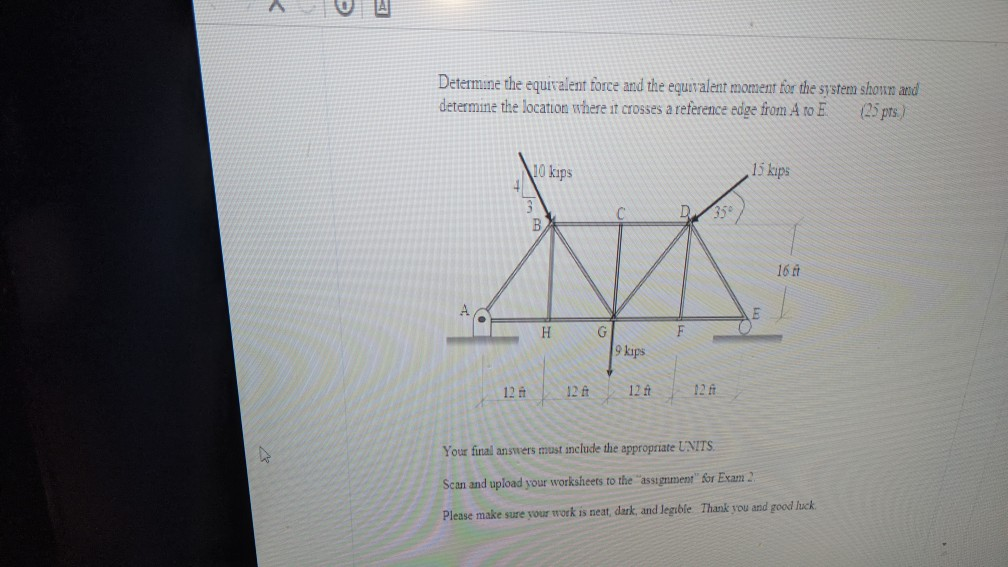 Solved Determine the equivalent force and the equivalent | Chegg.com