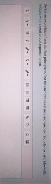 Solved Derive an expression from the first principle to find | Chegg.com