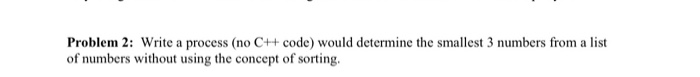 Solved do not need to write c++ code. restate the problem, | Chegg.com
