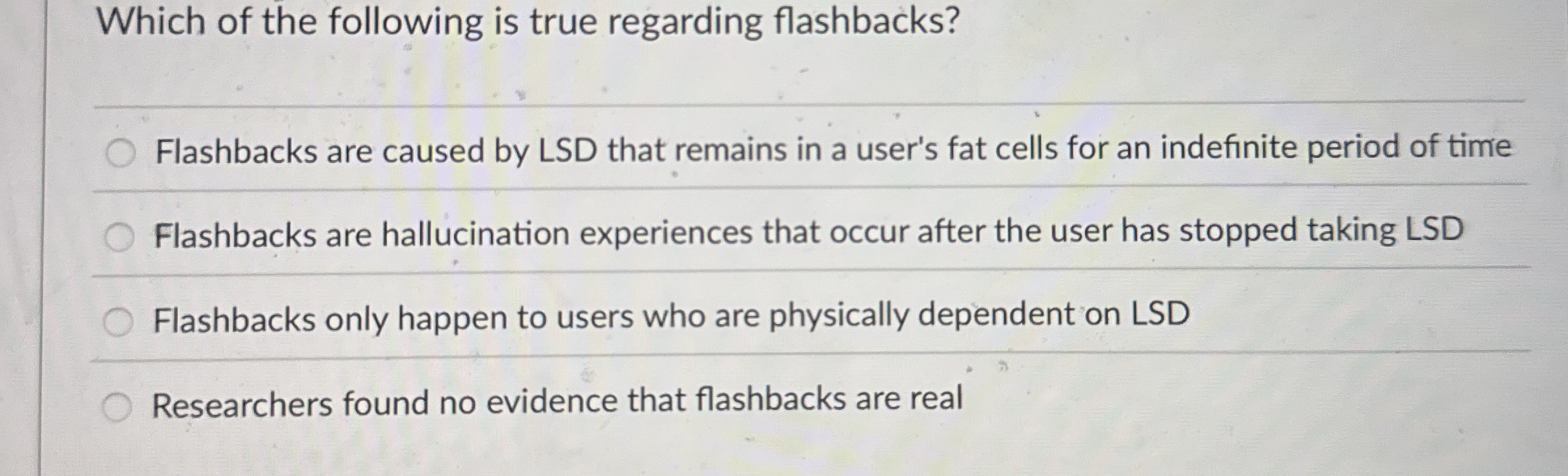 Solved Which of the following is true regarding | Chegg.com