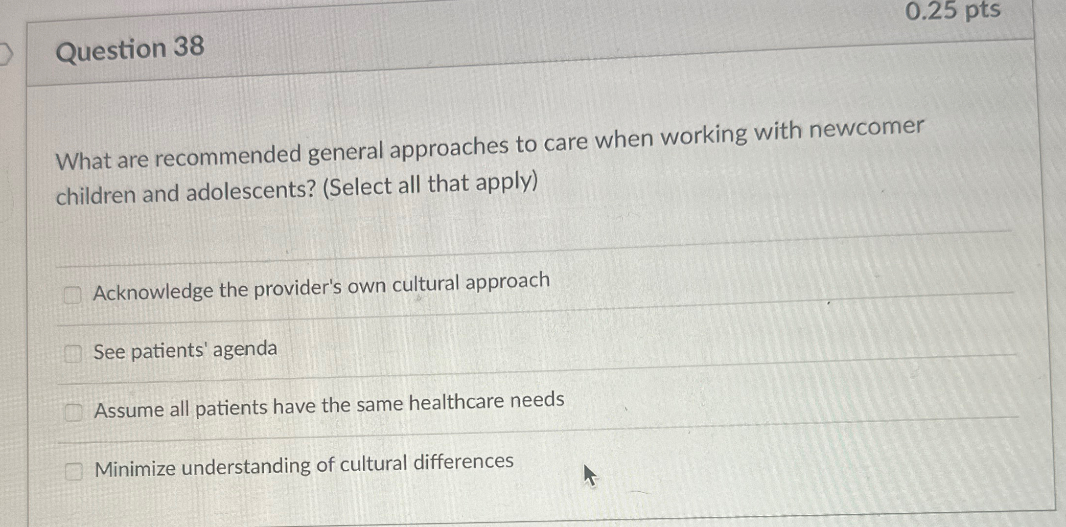 Solved Question 38What are recommended general approaches to | Chegg.com