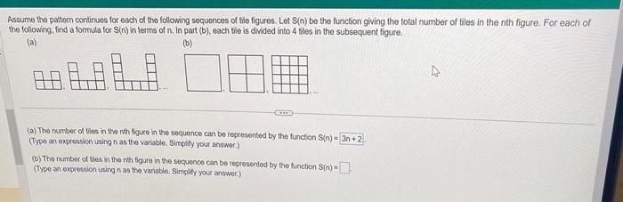 Solved issume the pattern continues for each of the | Chegg.com