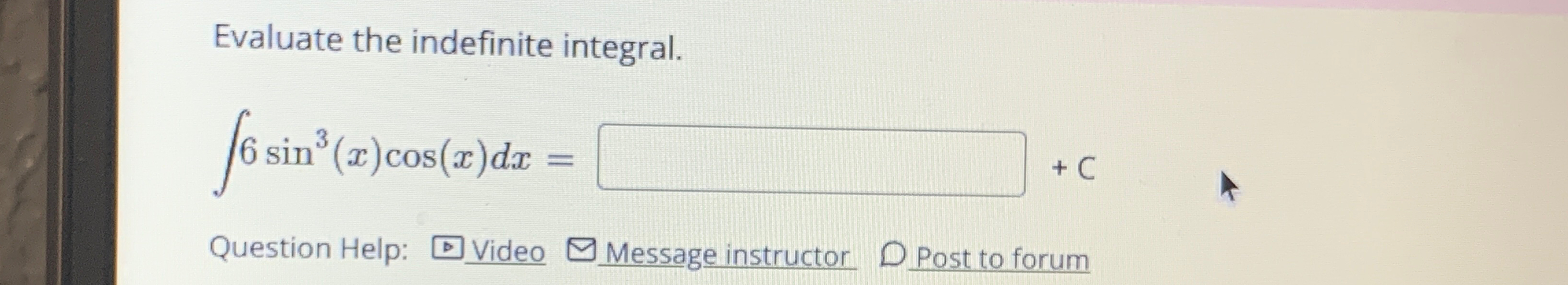 Solved Evaluate the indefinite | Chegg.com