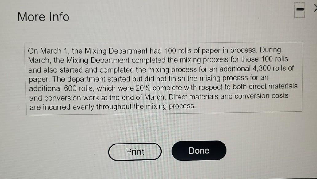 Solved | Reed Paper Co. produces the paper used by wallpaper | Chegg.com