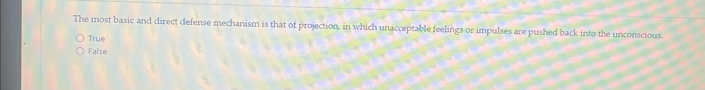 Solved The most basic and direct defense mechanism is that | Chegg.com