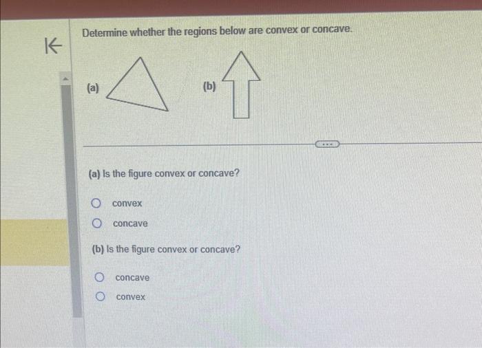Solved Determine whether the regions below are convex or | Chegg.com