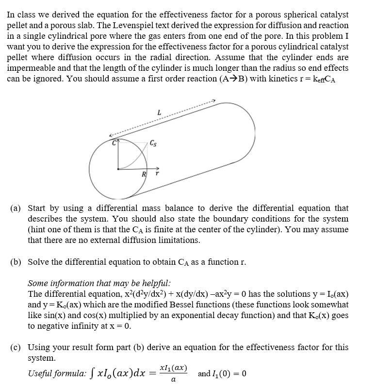 Solved In class we derived the equation for the | Chegg.com
