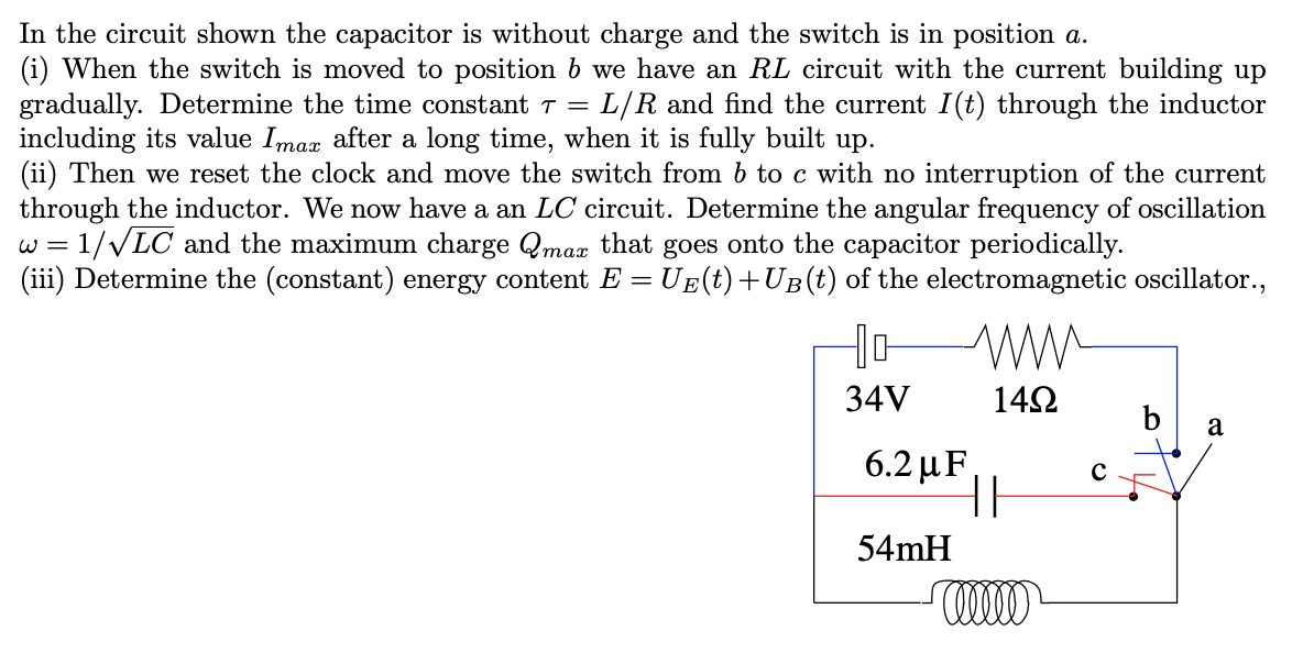 Solved In the circuit shown the capacitor is without charge | Chegg.com