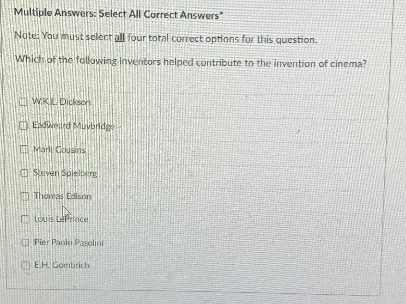 Solved Multiple Answers Select All Correct Answers Note