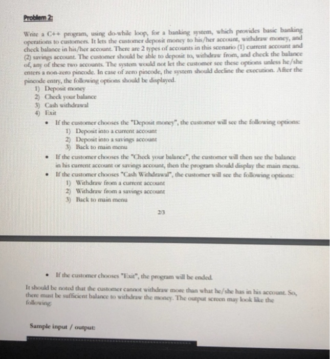 Solved Problem 1 Using While Loop Write A Program In C 4682