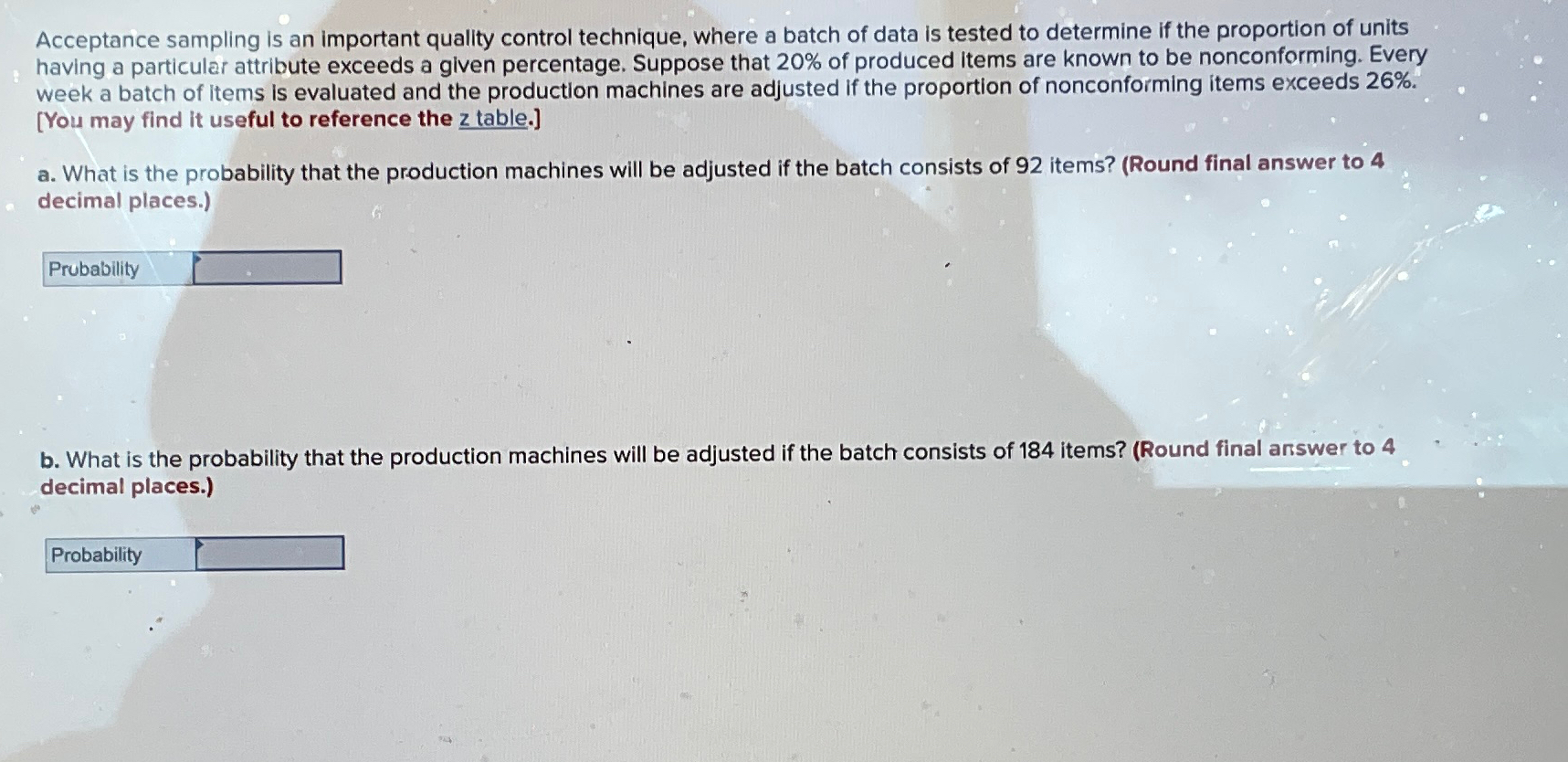 Solved Acceptance sampling is an important quality control | Chegg.com