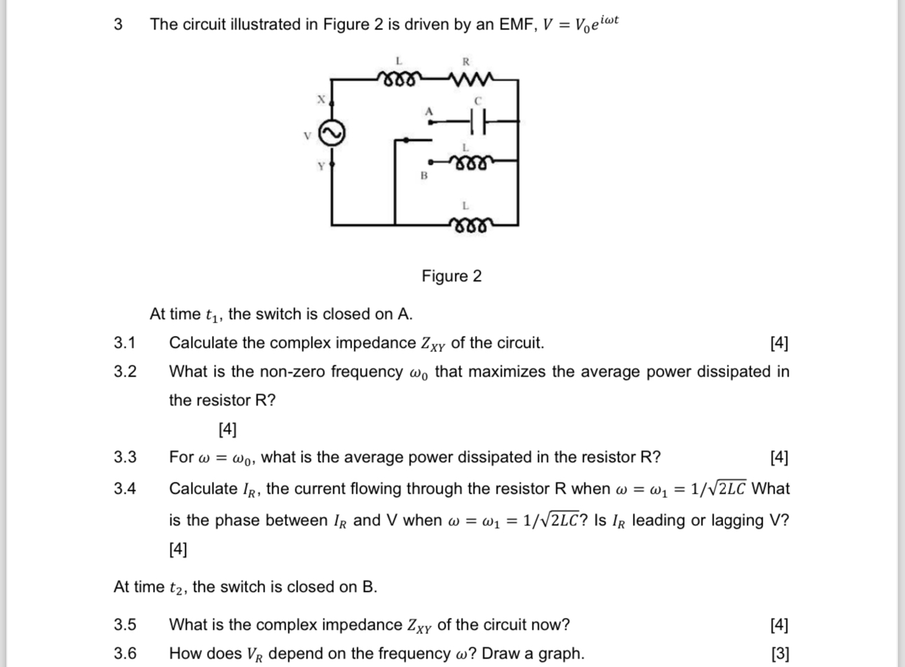 Solved 3 ﻿The circuit illustrated in Figure 2 ﻿is driven by | Chegg.com