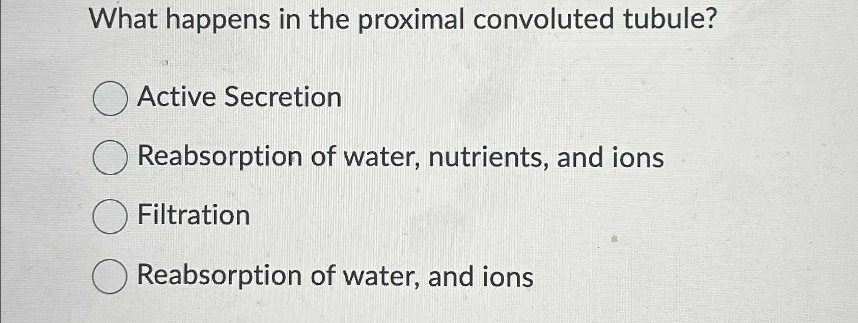 Solved What happens in the proximal convoluted tubule?Active | Chegg.com