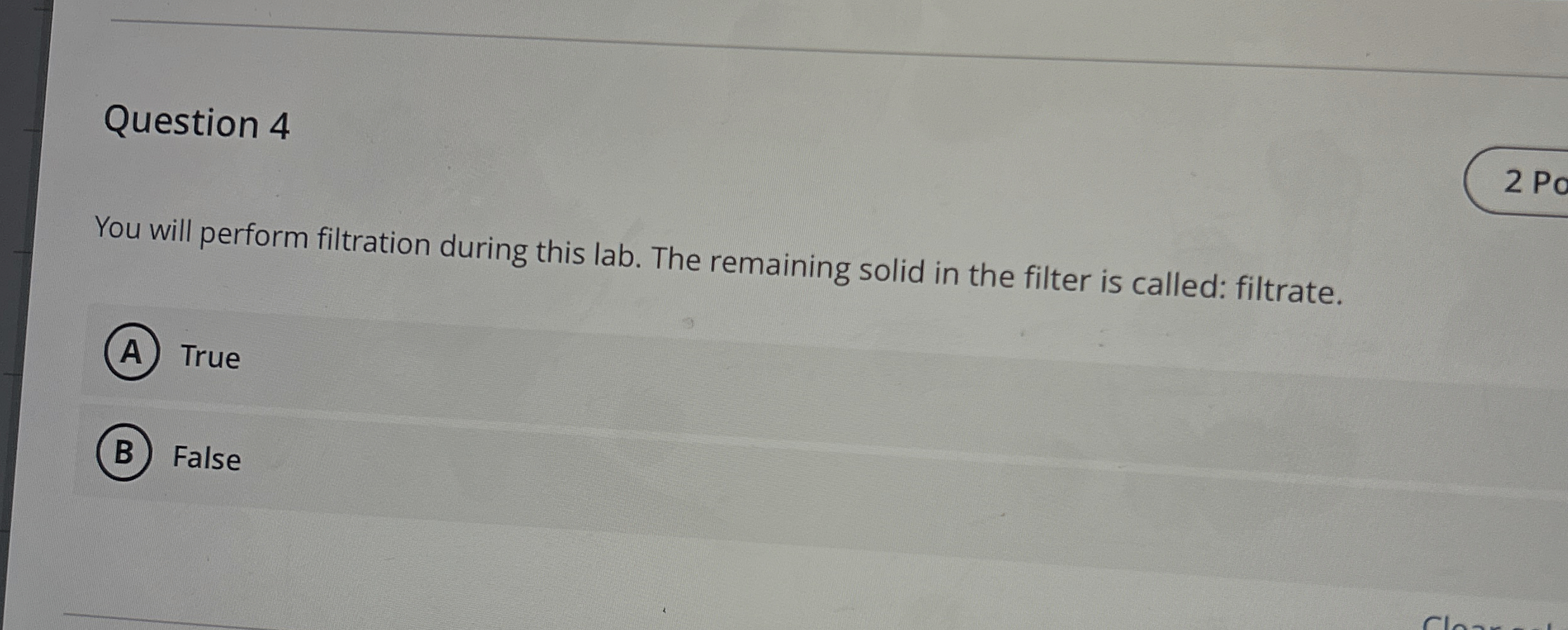 Solved Question 4you Will Perform Filtration During This