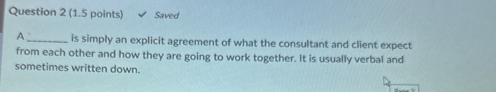 Solved Question 2 (1.5 ﻿points) ﻿SavedA ﻿is simply an | Chegg.com