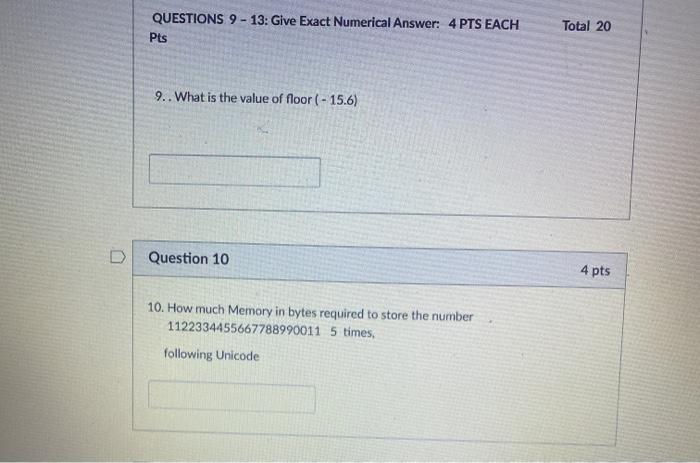 Solved 7. Sentinel value of a variable used to terminate non | Chegg.com