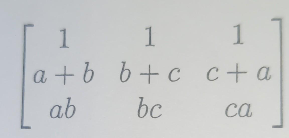 Solved Find and factorise the determinant using row and/or | Chegg.com