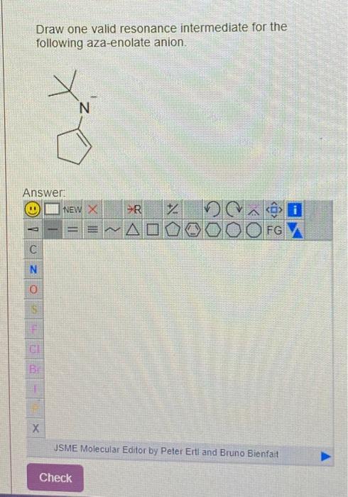 Solved Draw one valid resonance intermediate for the | Chegg.com Solved Draw one valid resonance intermediate for the | Chegg.com