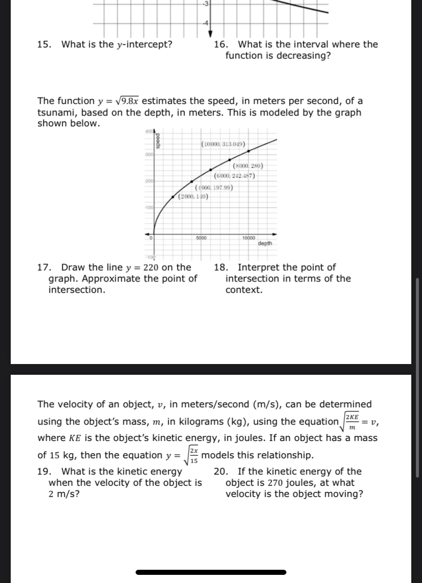 Solved The Velocity Of An Object V ﻿in Meters Second Ms