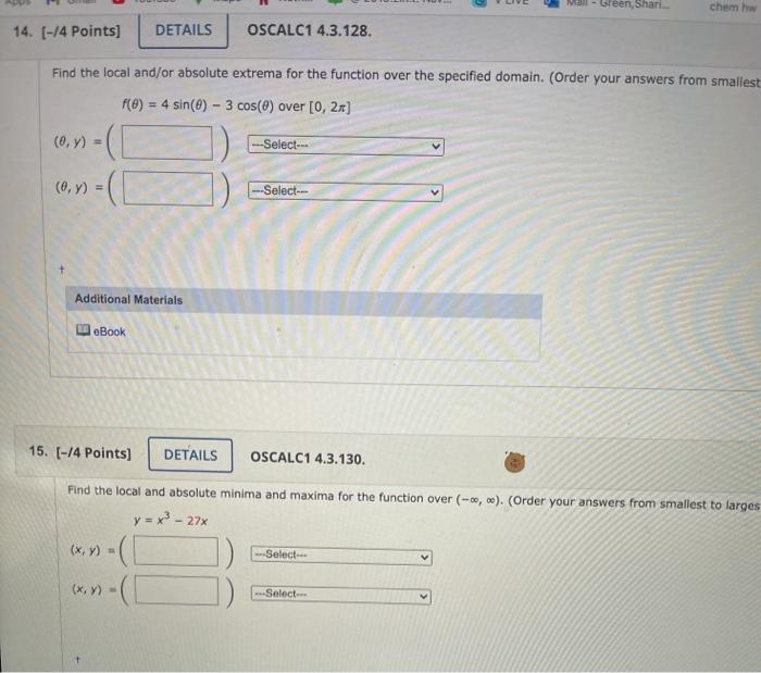 Solved question 14 and 15 | Chegg.com