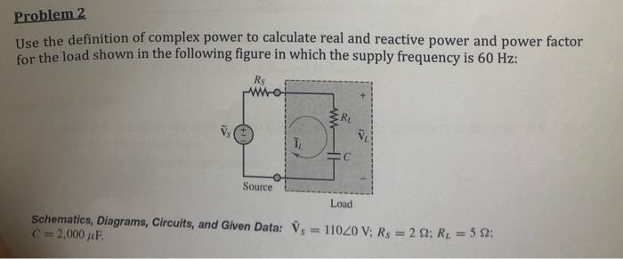 Solved Use the definition of complex power to calculate real | Chegg.com