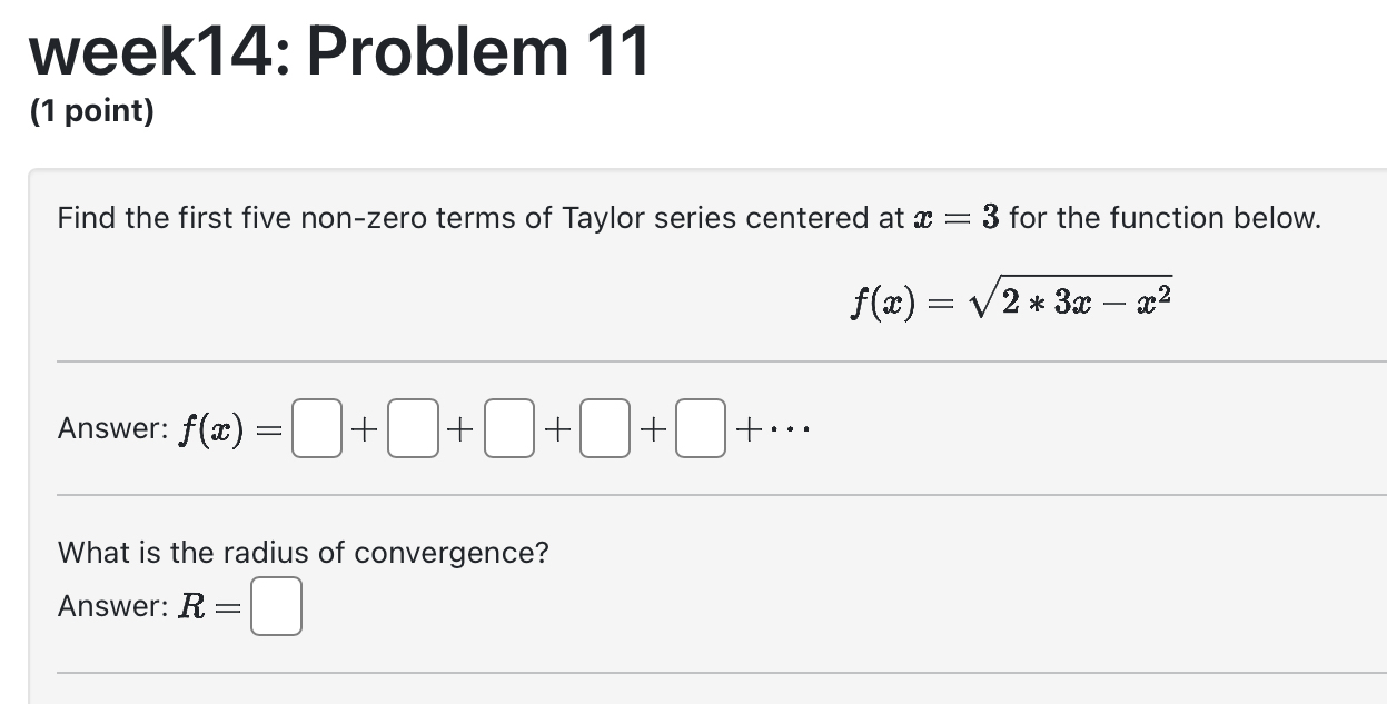 Solved week14: Problem 11(1 ﻿point)Find the first five | Chegg.com