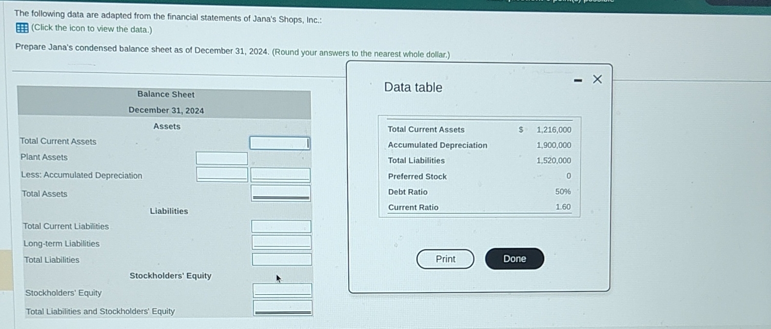 Solved The following data are adapted from the financial | Chegg.com