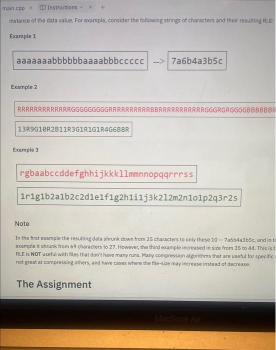 Solved instance of the data value. For example, consider the | Chegg.com