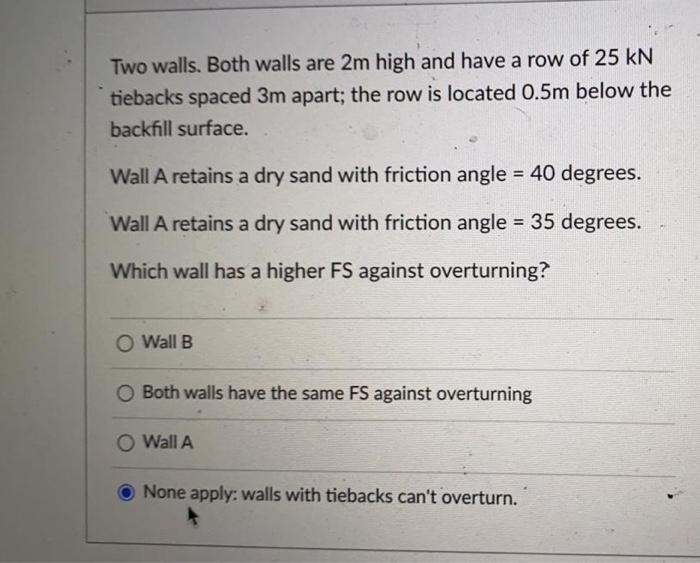 Solved Two walls. Both walls are 2m high and have a row of | Chegg.com
