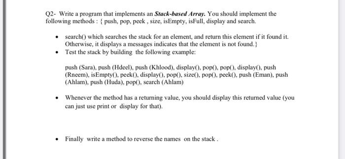 Solved in the cod, I want a method reverse the String to | Chegg.com