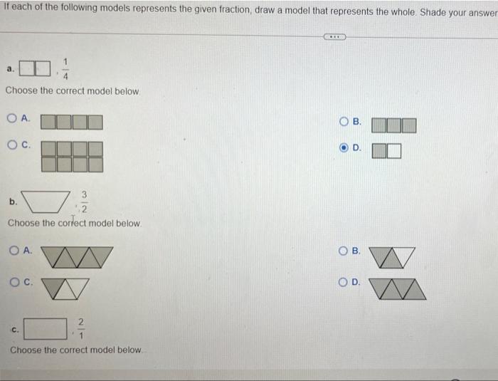Solved If each of the following models represents the given | Chegg.com