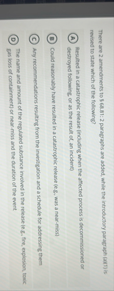 Solved There are 2 ﻿amendments to 568.81 ﻿: 2 ﻿paragraphs | Chegg.com