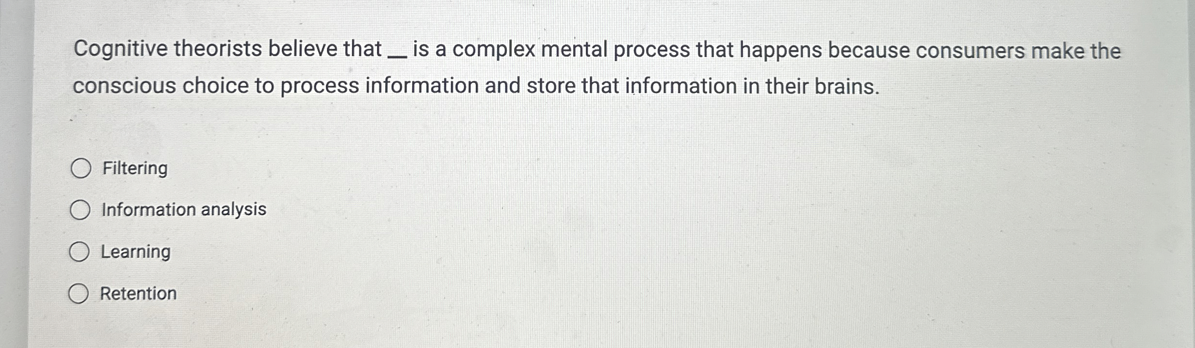 Solved Cognitive theorists believe that _ ﻿is a complex | Chegg.com