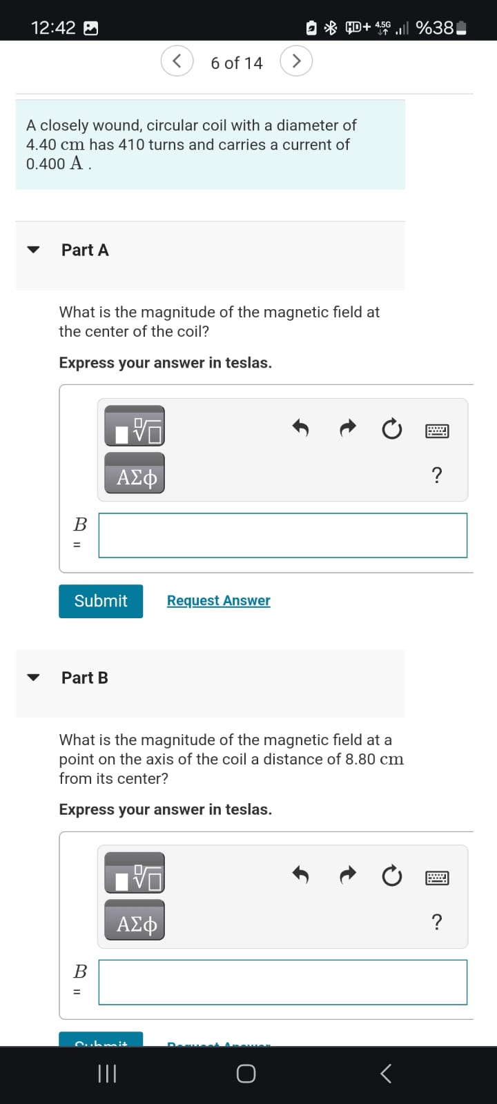Solved A closely wound, circular coil with a diameter | Chegg.com