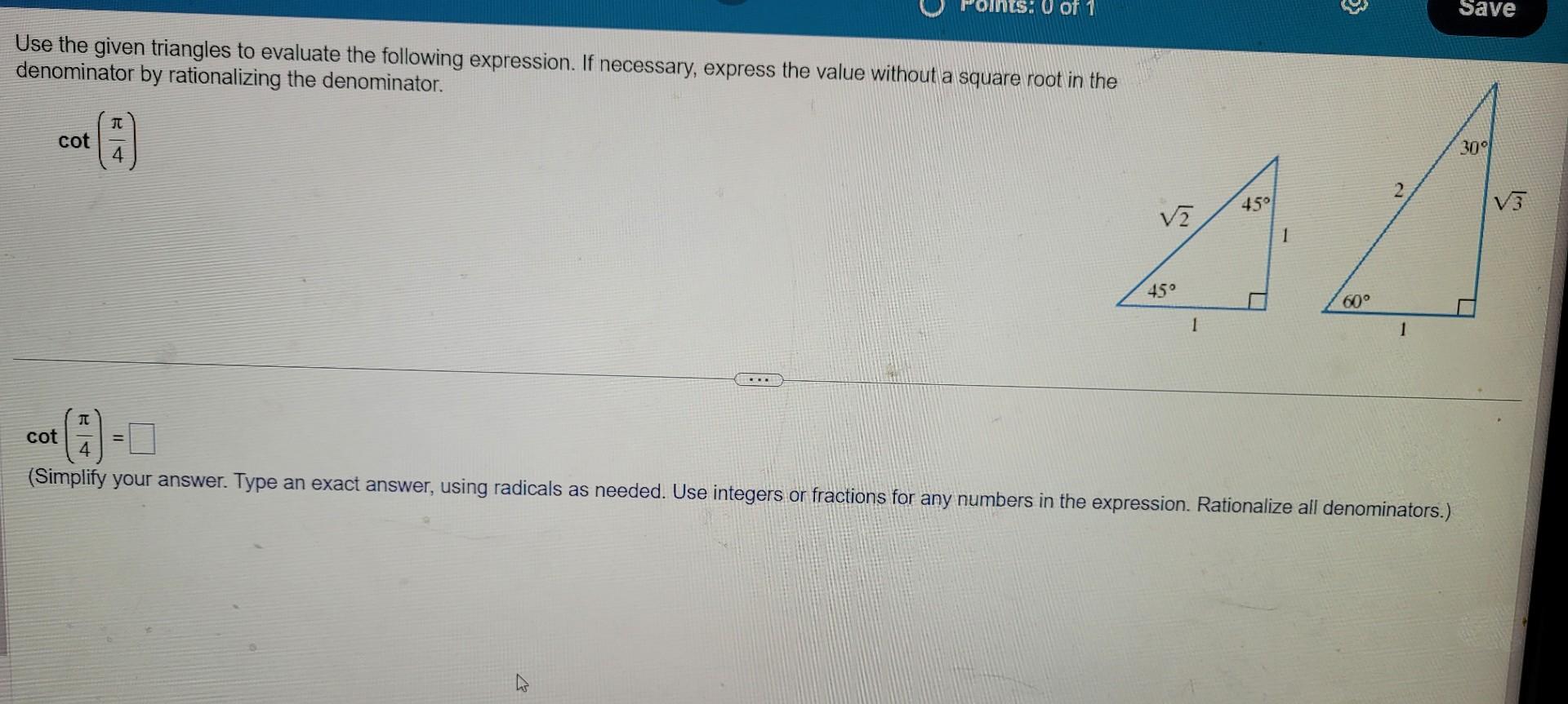 Solved Find the values of sint,cost,tant,csct,sect, and cott | Chegg.com