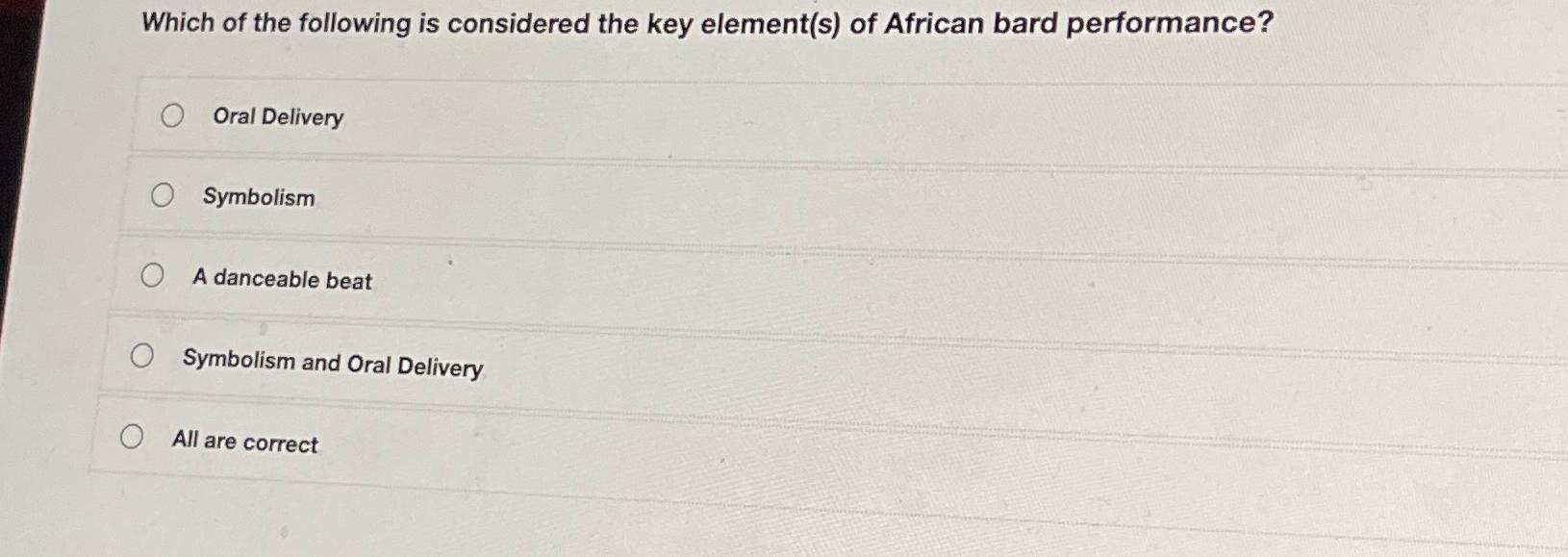 Solved Which of the following is considered the key | Chegg.com
