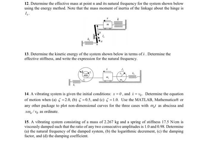 Solved 12. Determine the effective mass at point n and its | Chegg.com