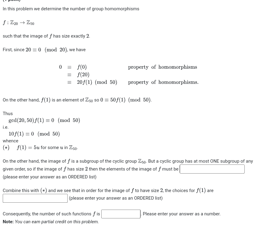 Solved In this problem we determine the number of group | Chegg.com