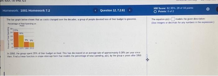 ath 1001, TR 1PM, 123 Homework: 1001 Homework 7.2 | Chegg.com