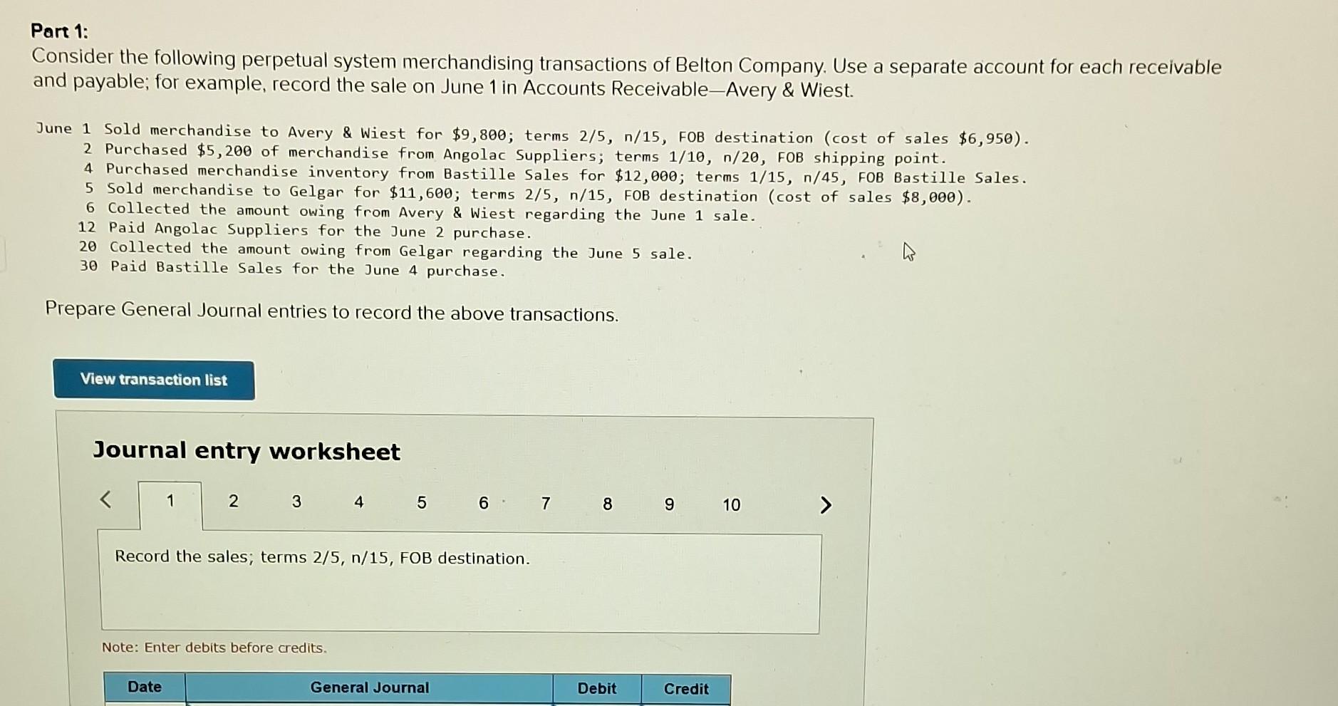 Solved Port 1: Consider the following perpetual system | Chegg.com
