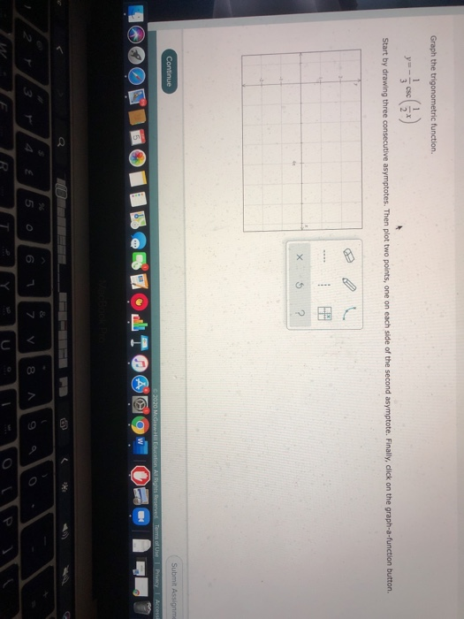 Solved Graph the trigonometric function CSC Start by drawing | Chegg.com