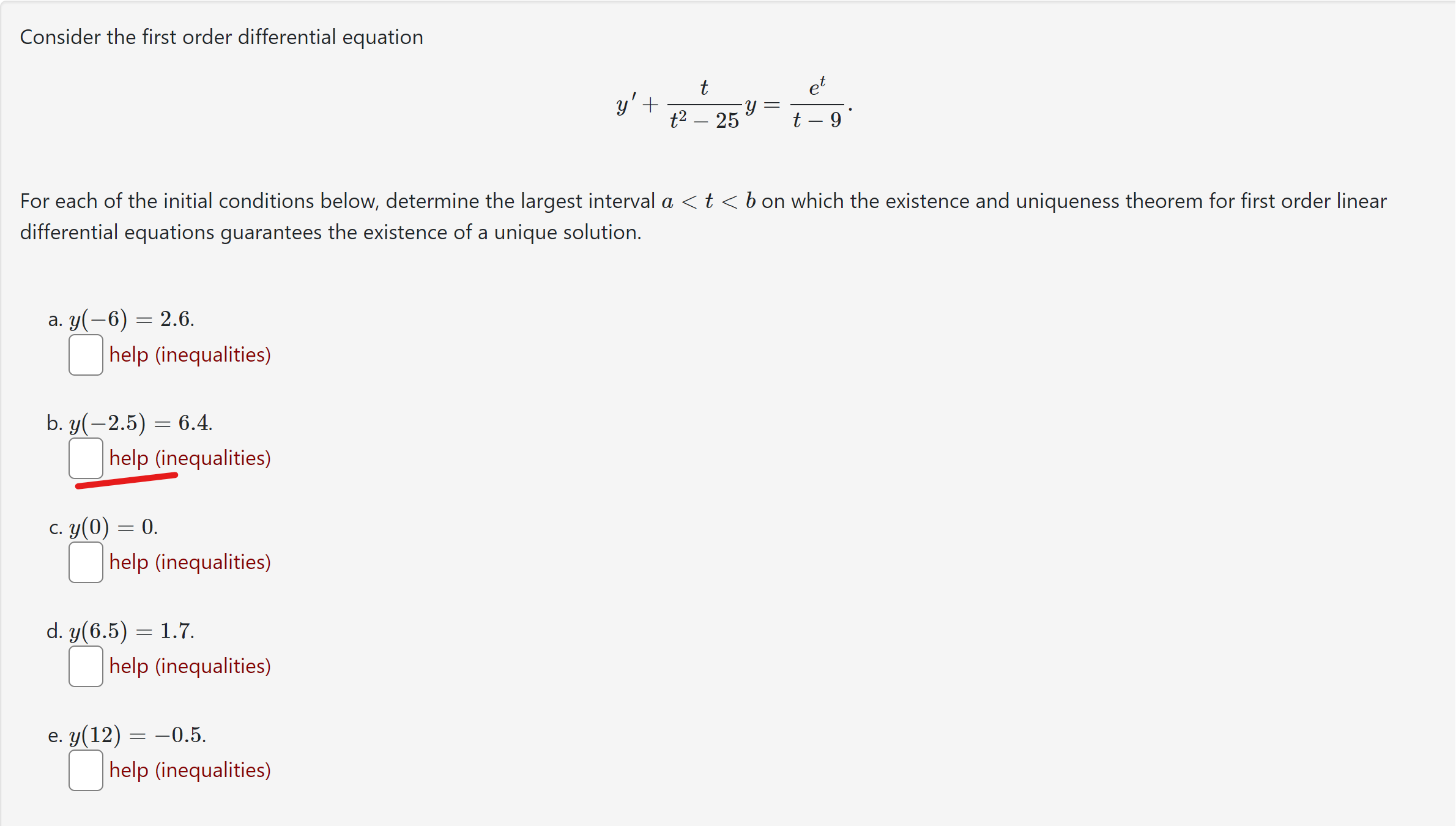 Solved Consider the first order differential | Chegg.com