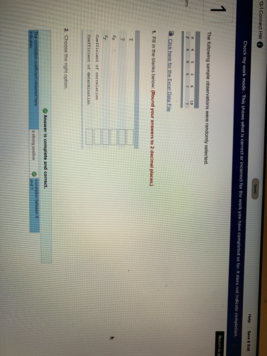 Solved 13-1 Connect HW Help Save & Exit Check my work mode: | Chegg.com