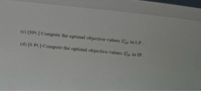 Solved 1 [34 PL) An optimization programming model is | Chegg.com