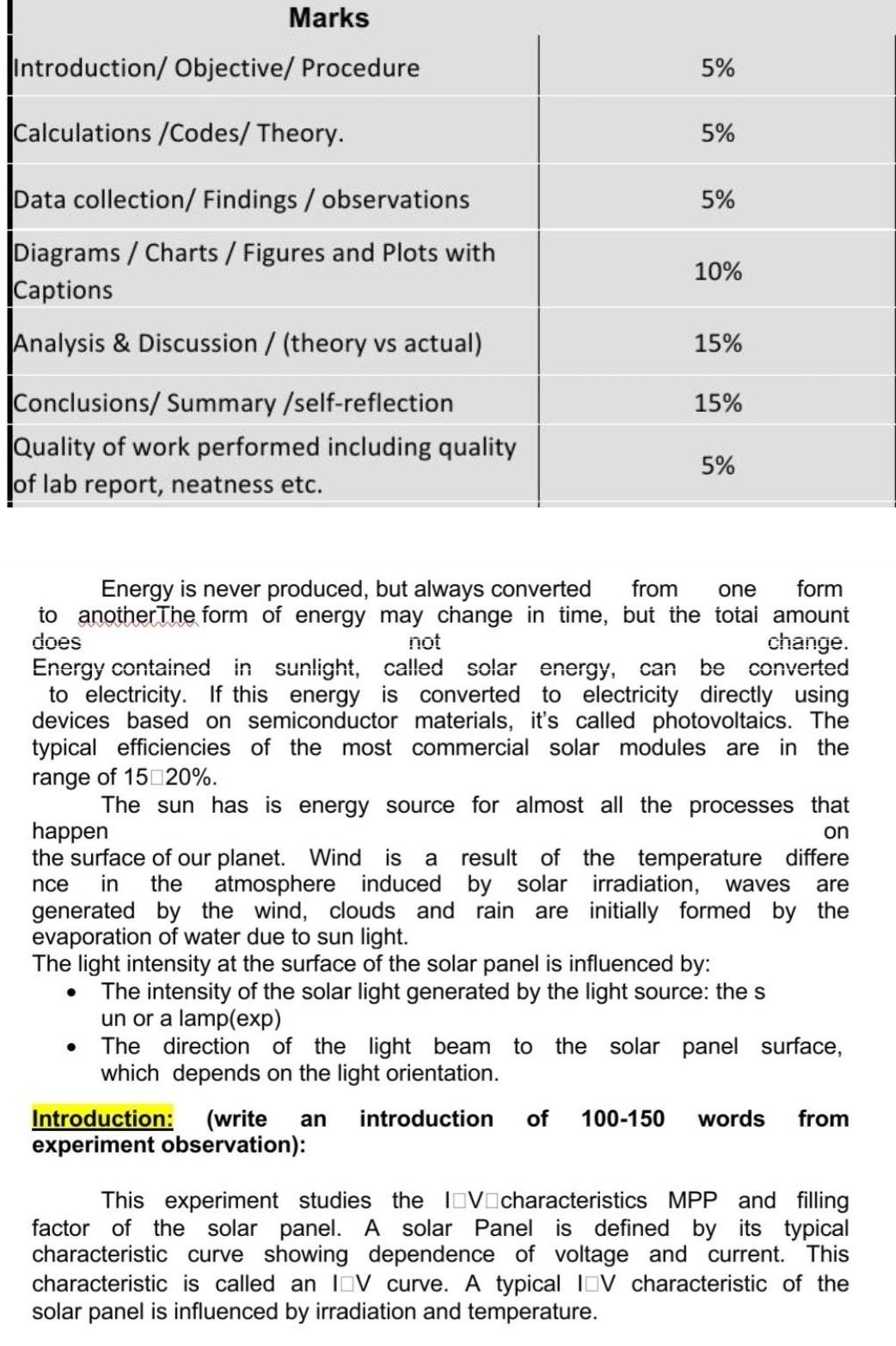 Solved Please make a report on Photovoltaic solar cell | Chegg.com
