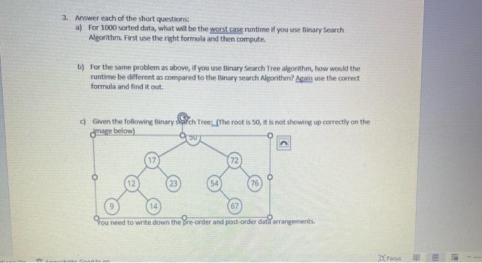 Solved b) For the same problem as above, if you use Binary | Chegg.com